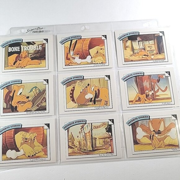 Toys | 1991 Disney Bone Trouble Impel Marketing 9 Card Story 2 Sided ...